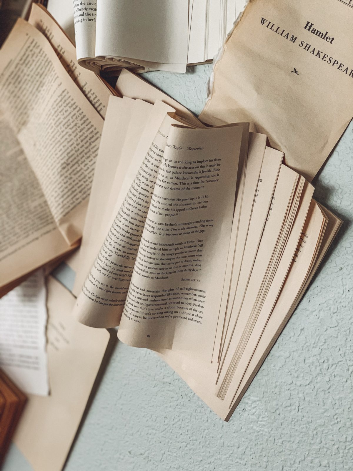 How to create a vintage book wall - Cotton Stem