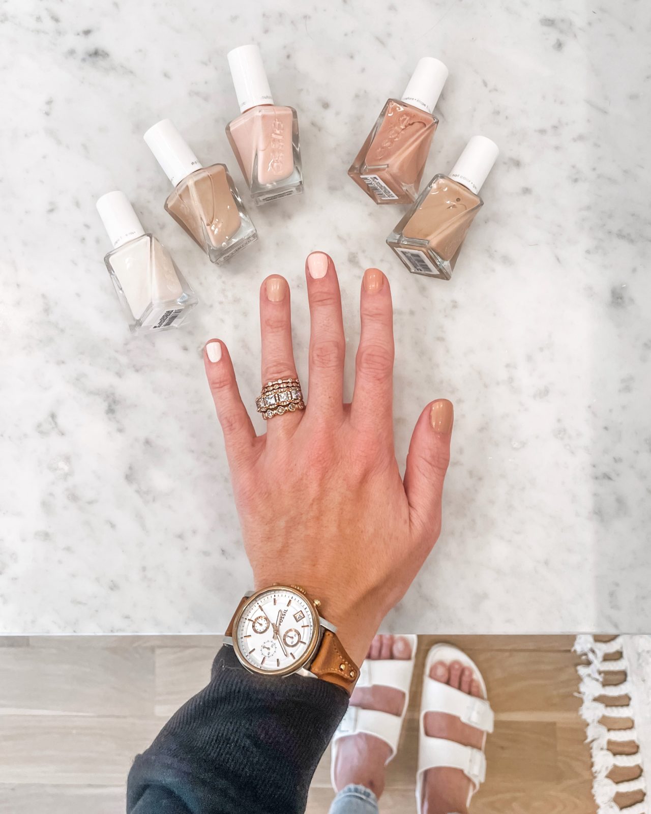 5 Neutral Pink Nail Polish Colors - Cotton Stem
